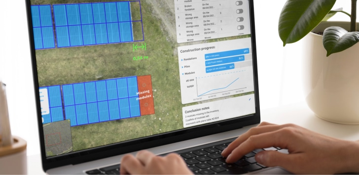 Solar Construction Monitoring Drone Inspection Software | SkyVisor